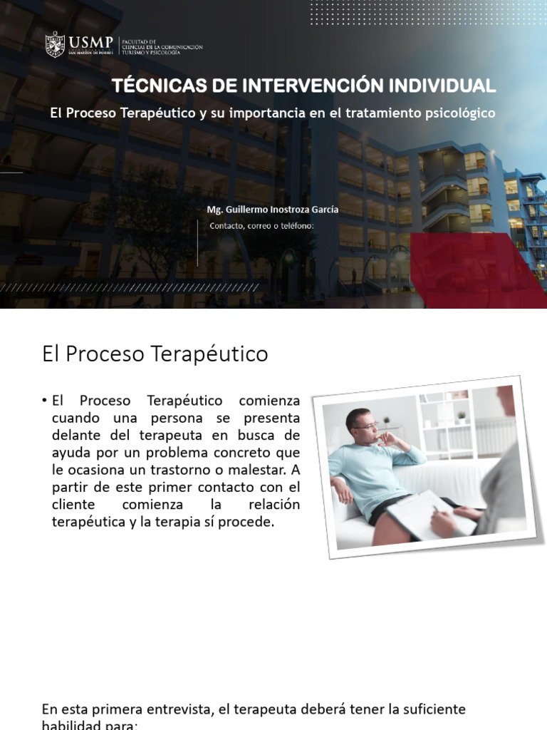 Proceso Terapéutico: Claves y Fases | PDF | Terapia | Comportamiento