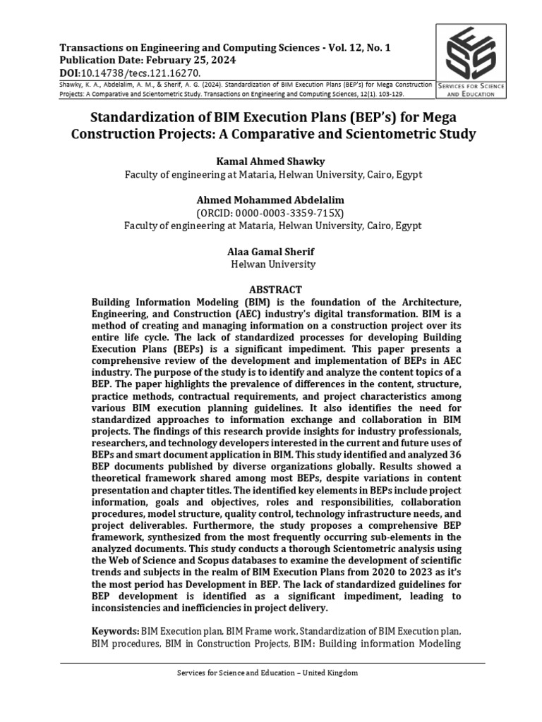 TECS-16270 Camera Ready | PDF | Building Information Modeling | Methodology