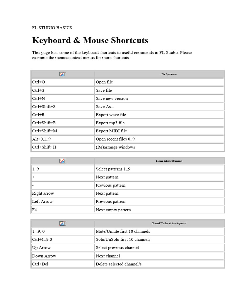 FL STUDIO BASICS | Download Free PDF | Computer Keyboard | Software FL STUDIO BASICS | Download Free PDF | Computer Keyboard | Software