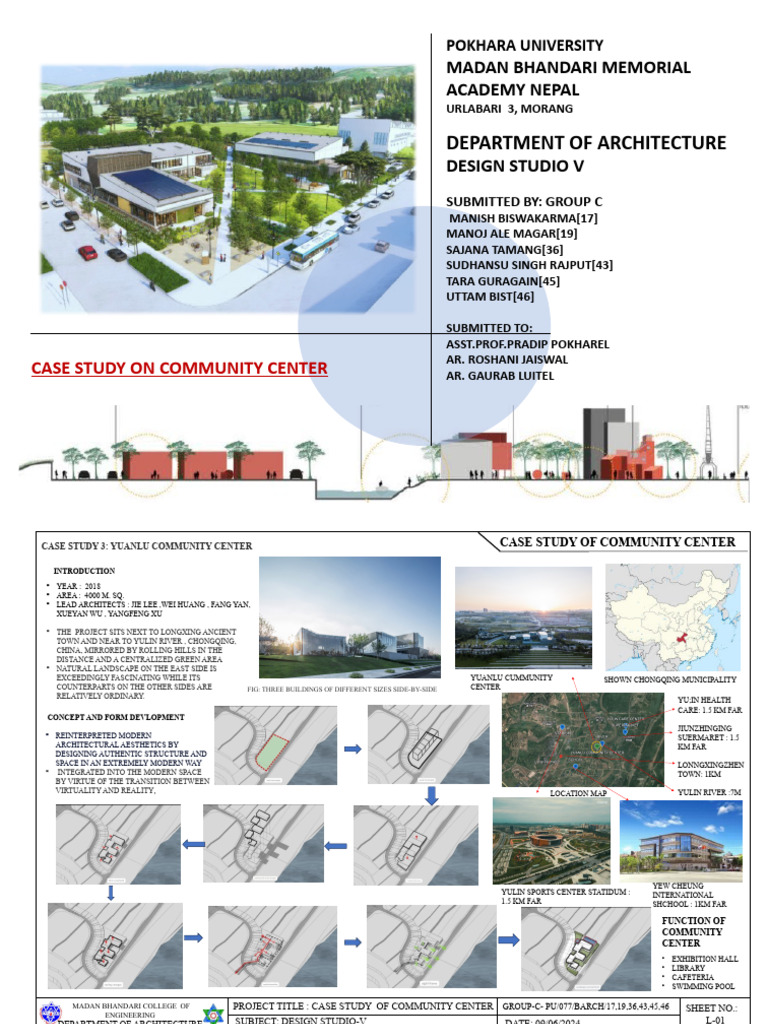 Community Center Group-C (Autosaved) | PDF | Roof