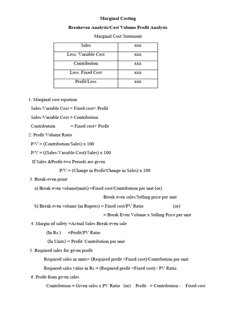 Marginal costing Problems | PDF | Business Economics | Market (Economics)
