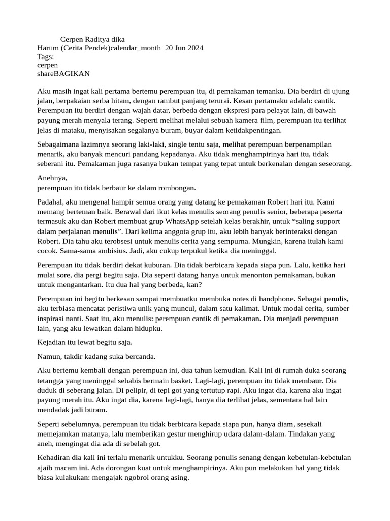 Cerpen Raditya Dika | PDF