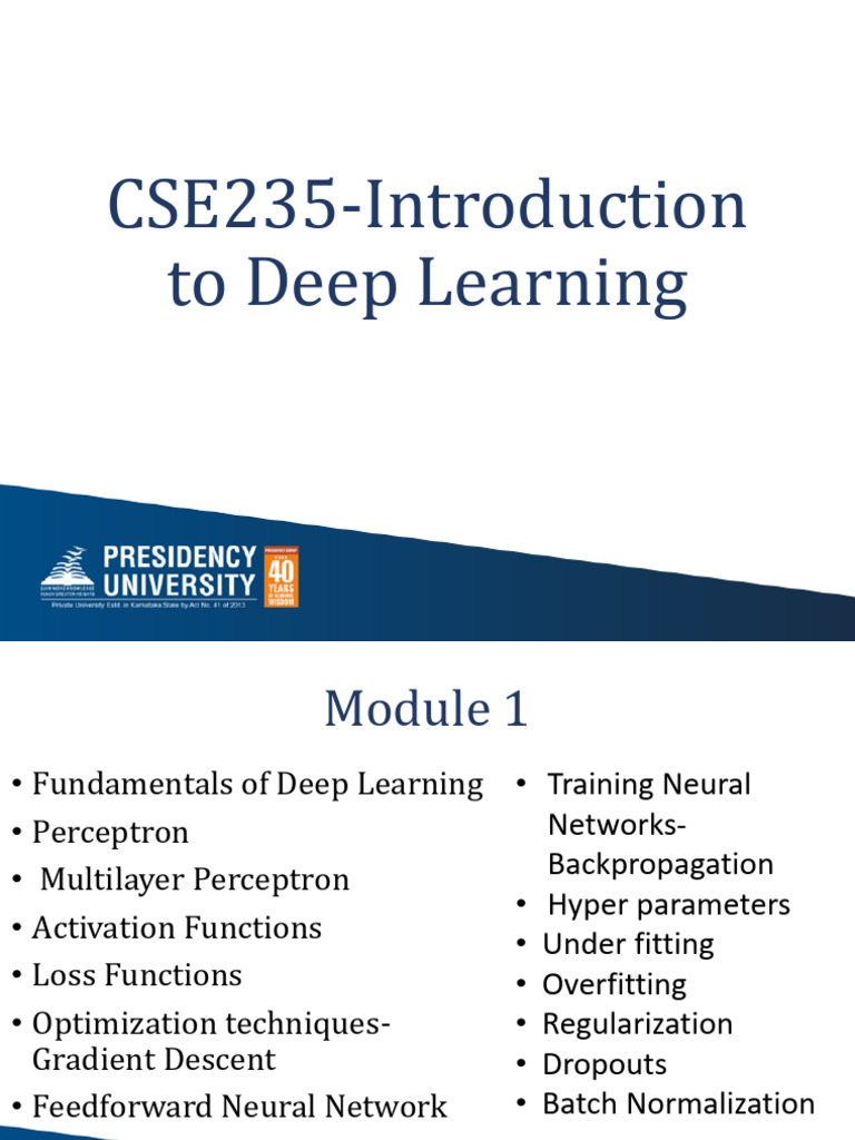Deep Learning Fundamentals Overview | PDF | Artificial Neural Network ...