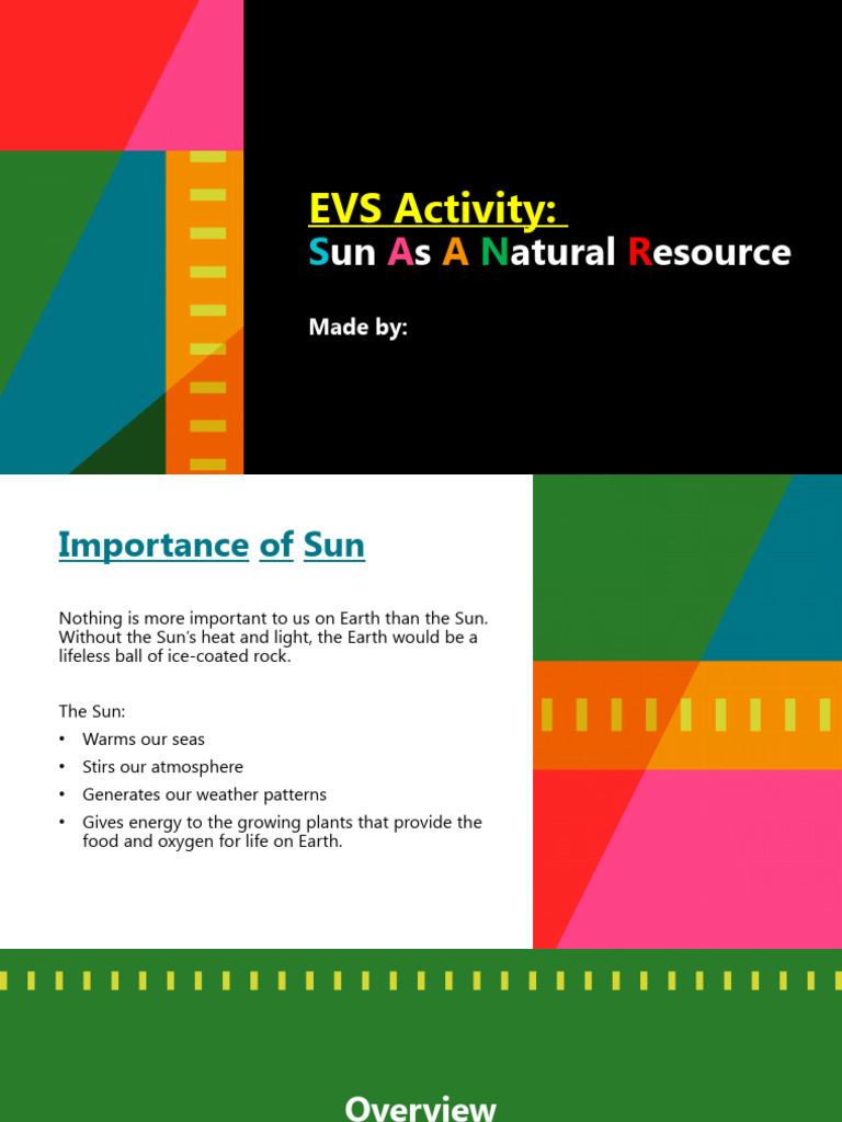 Sun As A Natural Resource | PDF