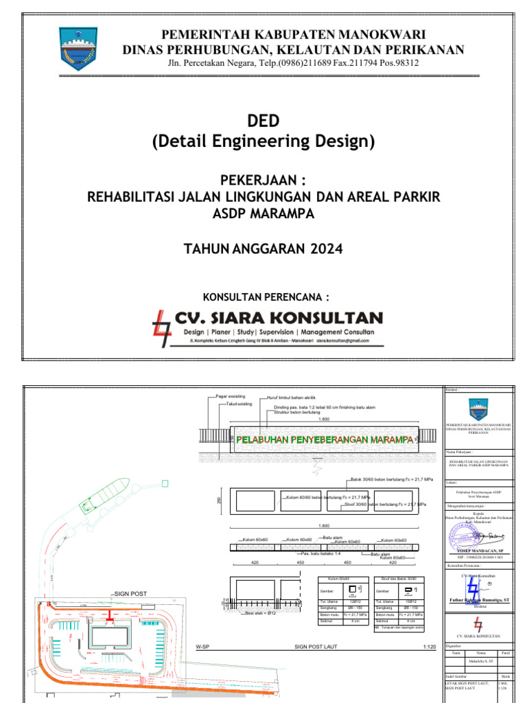Ded Rehabilitasi Jalan Lingkungan Dan Areal Parkir Rehabilitasi Jalan ...