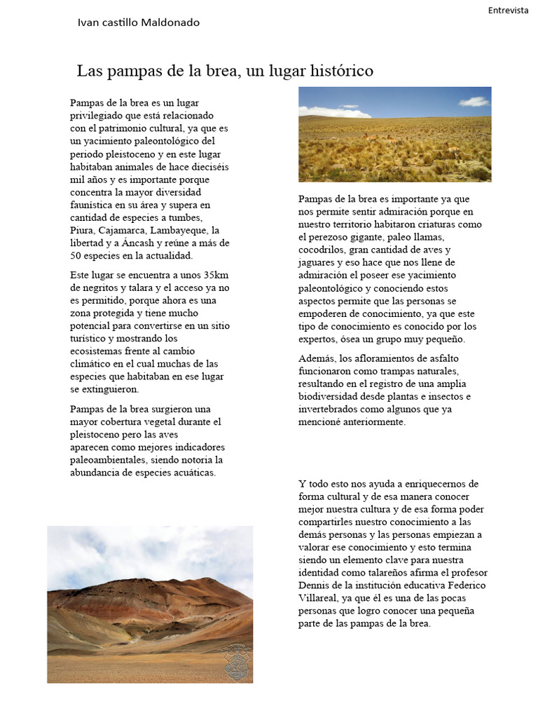 Las Pampas de La Brea 2 | PDF