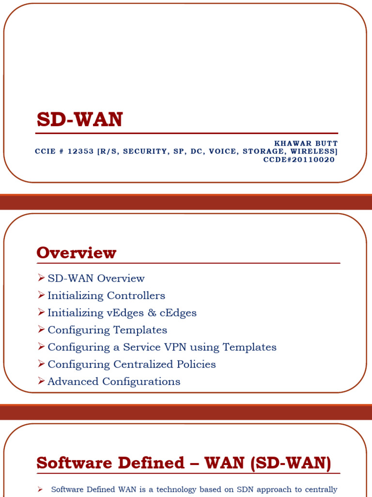 SD-WAN | Download Free PDF | Virtual Private Network | Information And ...