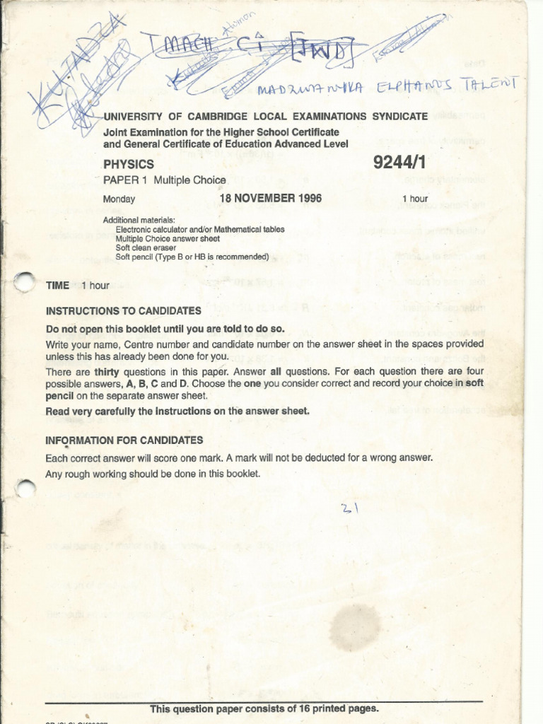 1996 Nov P1 | PDF