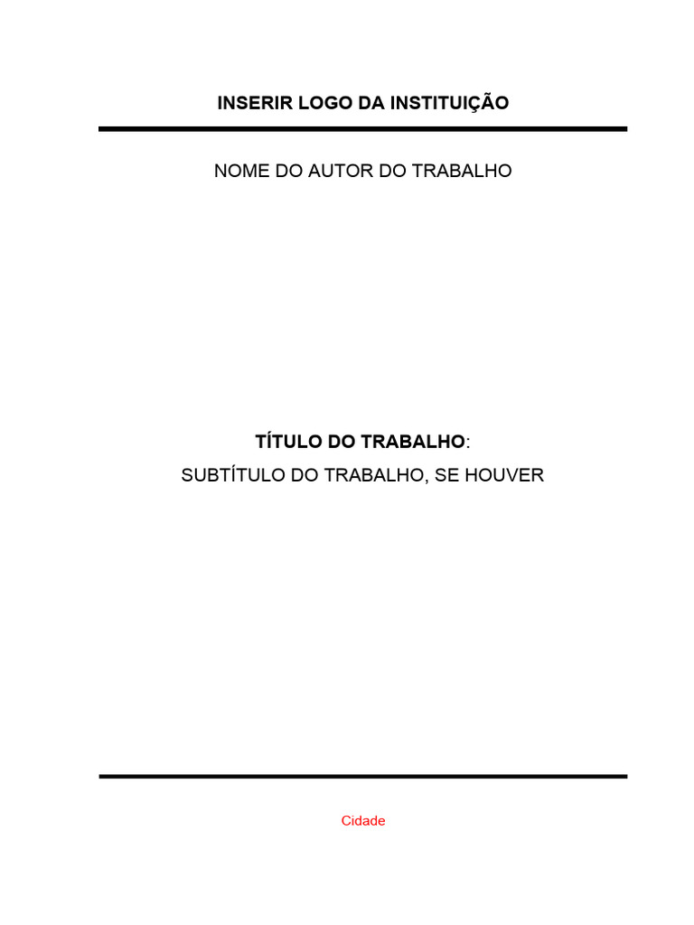 Modelo TCC 1 2 | PDF | Science | Sociedade