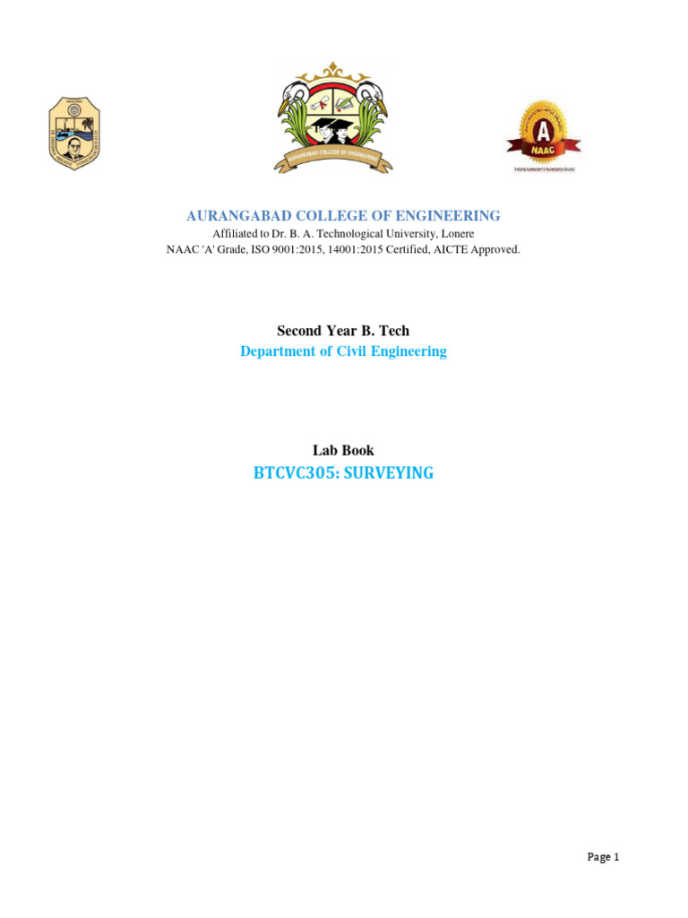 Surveying Manual | PDF | Engineering | Rotation