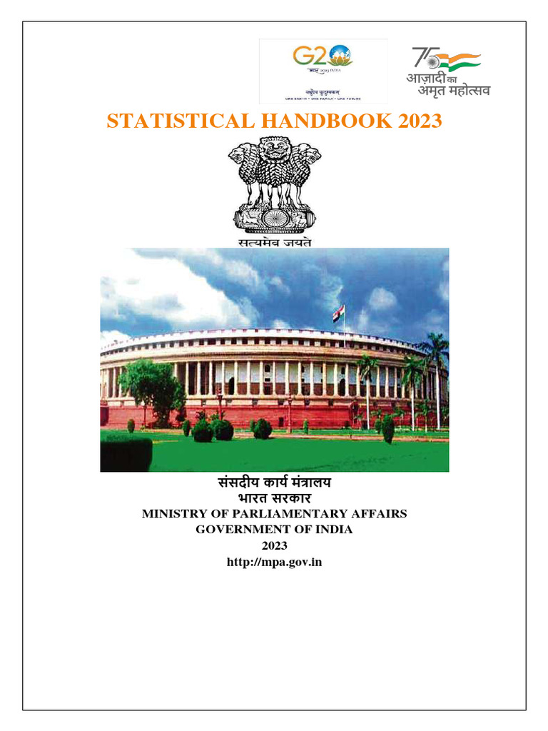 Statistical Handbook 2023new - 0 | PDF | Oath Of Office | Governance