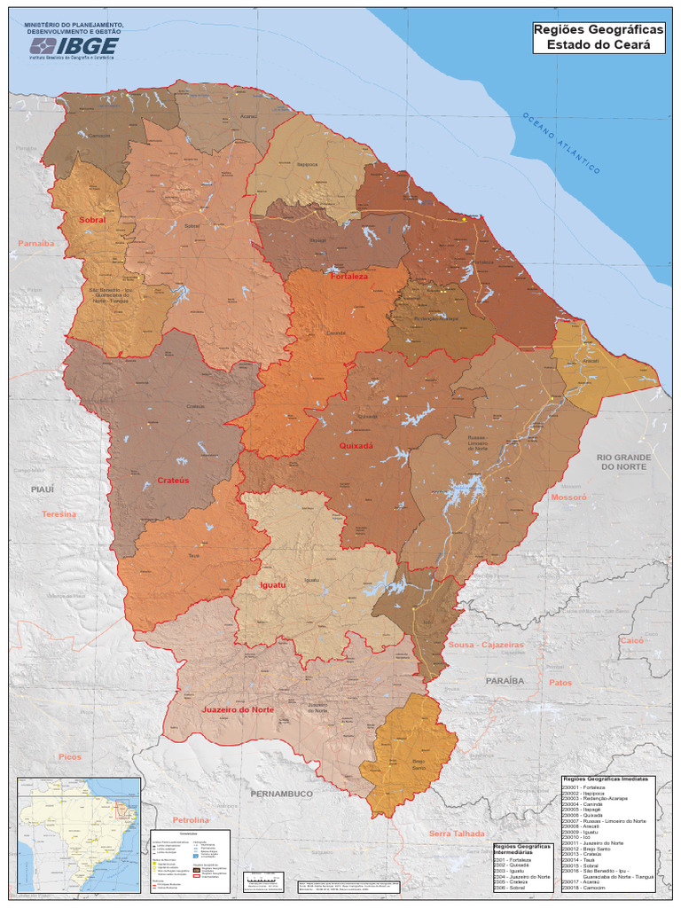 23 Regioes Geograficas Ceara | PDF