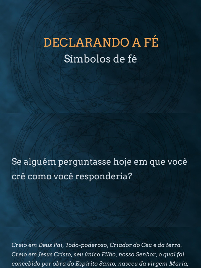 11. Declarando a Fé (Símbolos de fé) | PDF