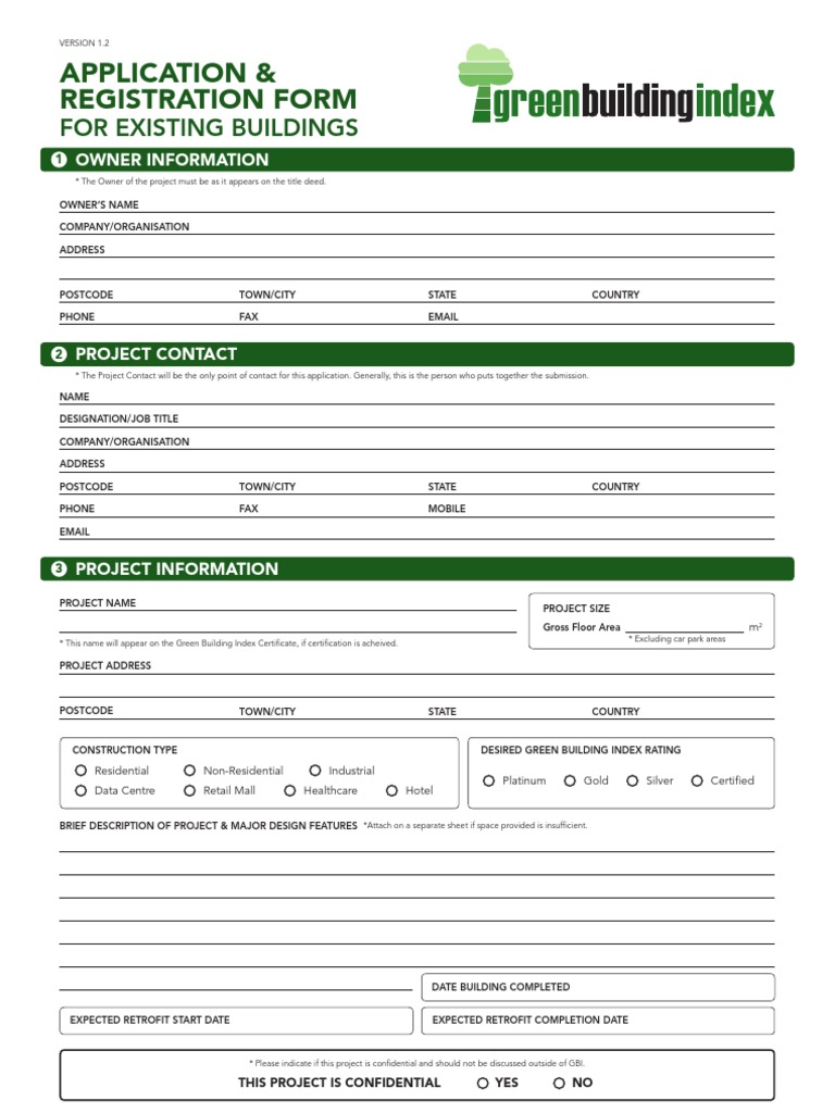 GBI Application & Registration Form | PDF | Invoice | Government