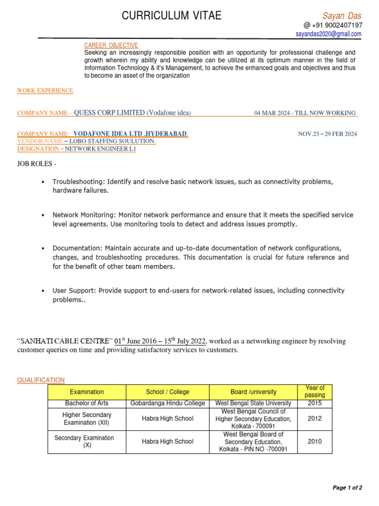 Powerful cv | PDF | Cisco Certifications | Computing