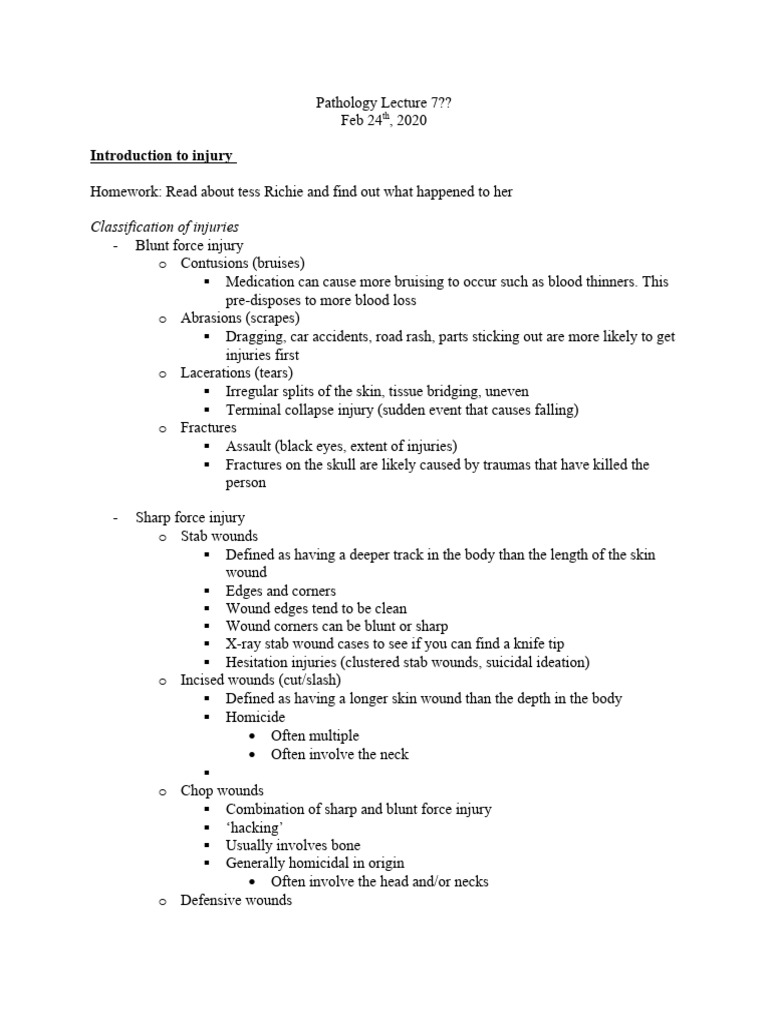 Pathology Lecture 7? | PDF | Wound | Diseases And Disorders