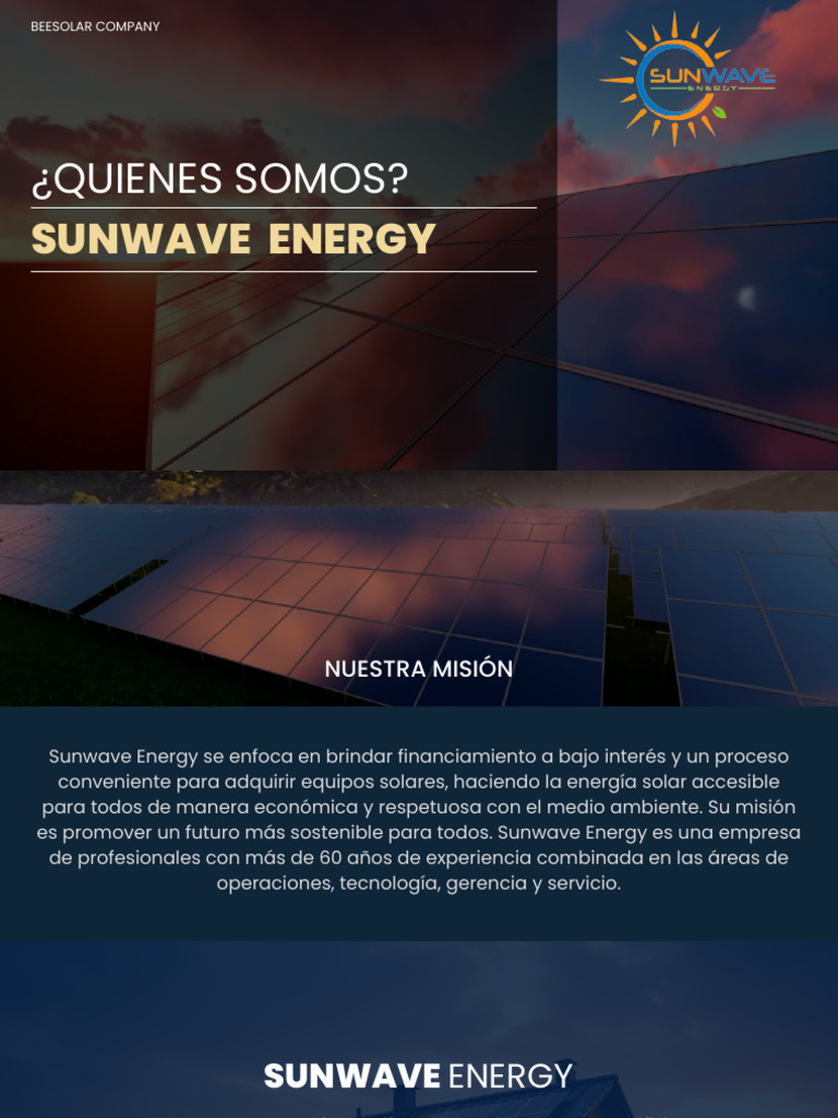Presentacion Empresa BeeSolar Power by Sunwave | PDF | Agua | Minerales