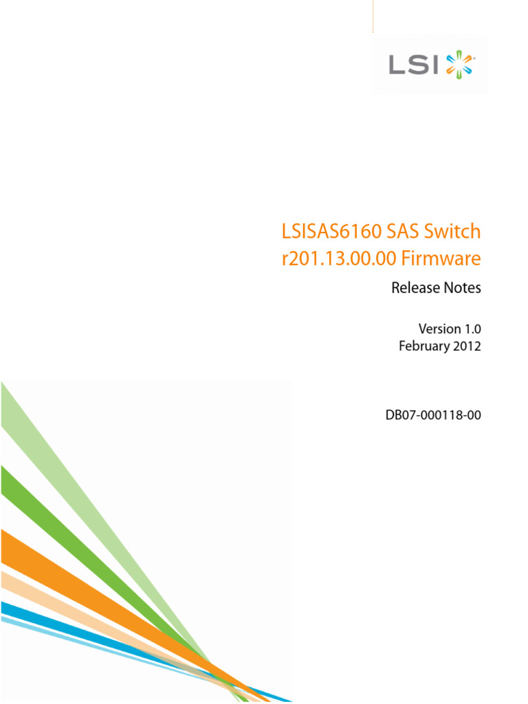 DB07-000118-00 LSI SAS6160 RelNotes | PDF | Network Switch | Internet ...