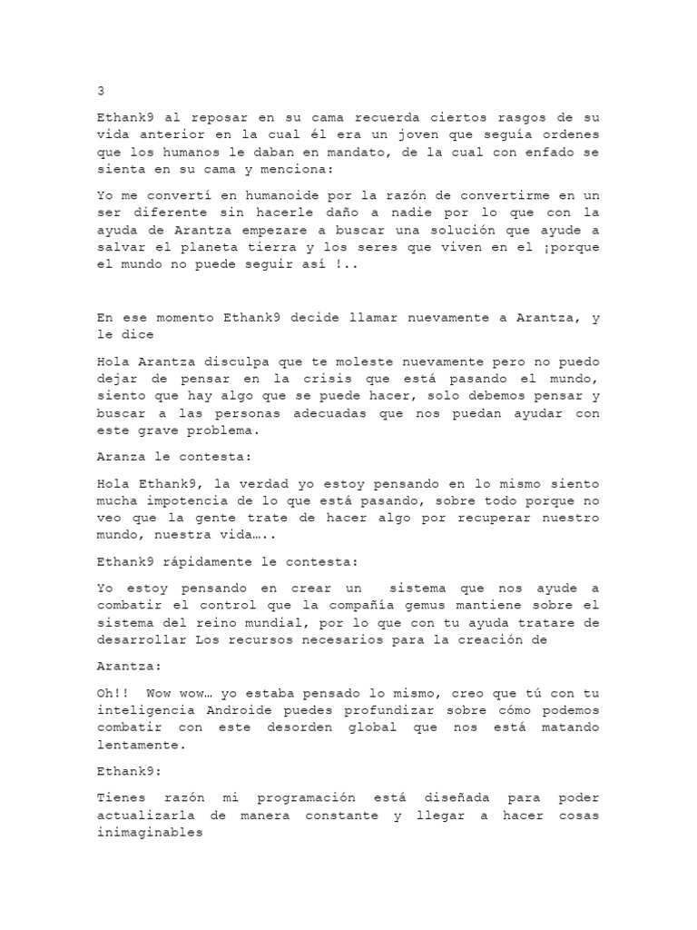 Desarrollo de Guion | PDF | Amor | Inteligencia artificial