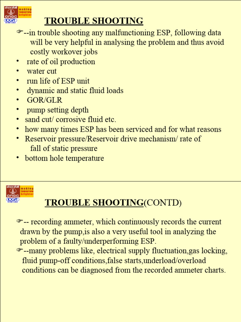 ESP1 | PDF | Pump | Horsepower