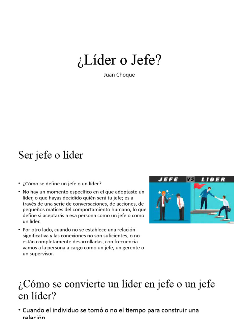 Lider o Jefe 1 | PDF | Inteligencia | Liderazgo