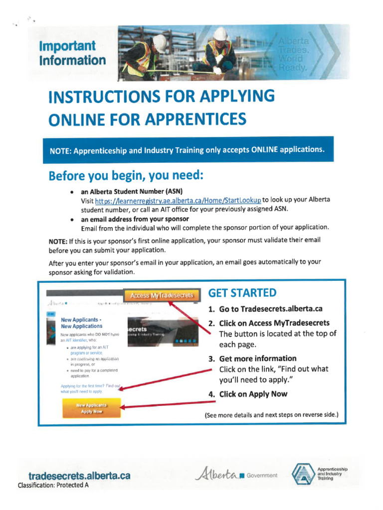 Apprenticeship Application | PDF