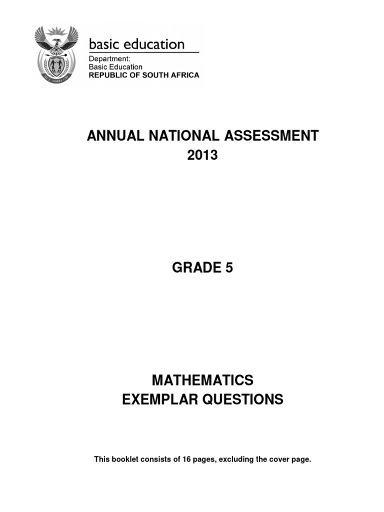 Grade 5 Mathematics Exemplars 2013 | PDF | Learning | Cognition
