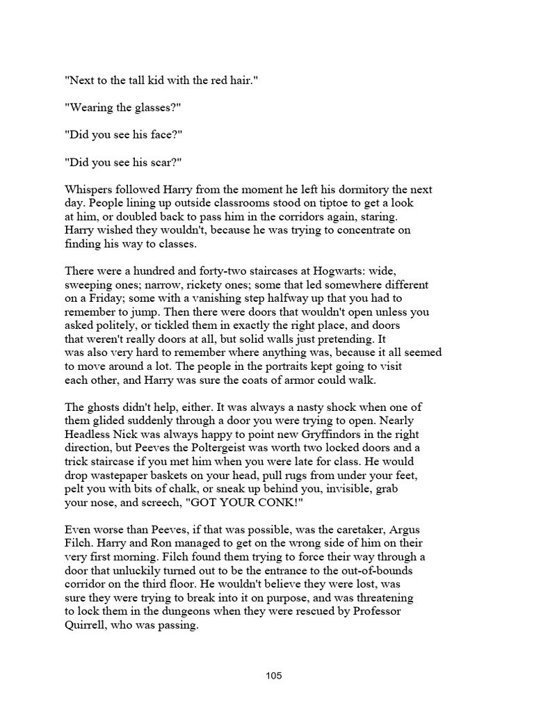Harry Potter and The Sorcerers Stone (1) - 106 | PDF | Young Adult