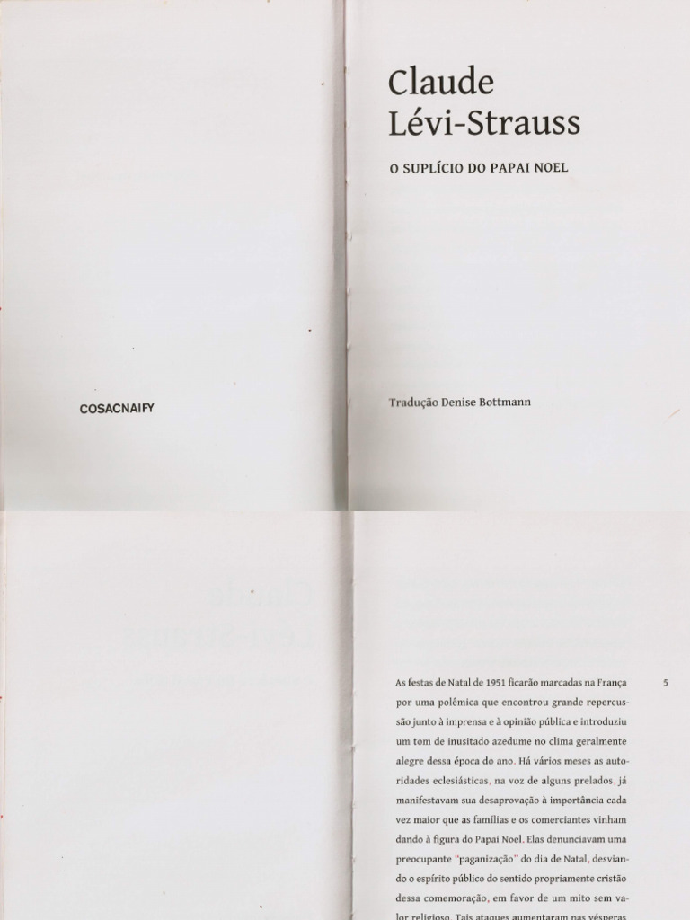 O Suplcio Do Papai Noel Lvi-Strauss | PDF