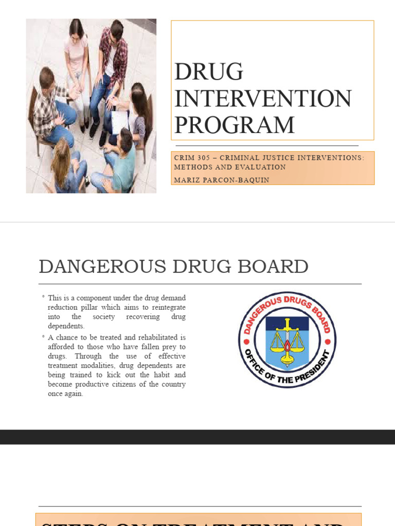 Drug Intervention Program-Crim 305 | PDF | Drug Rehabilitation ...