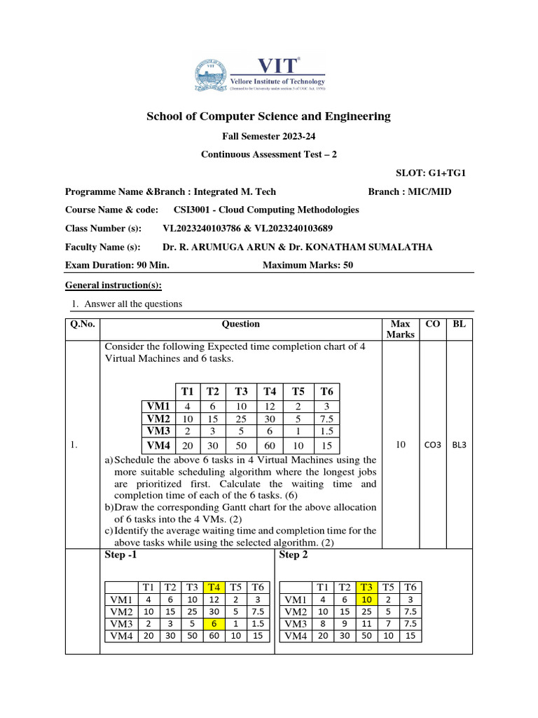 Fallsem2023-24 Csi3001 Eth VL2023240103689 Cat-2-Qp - Key | PDF | Cloud Computing | Scalability