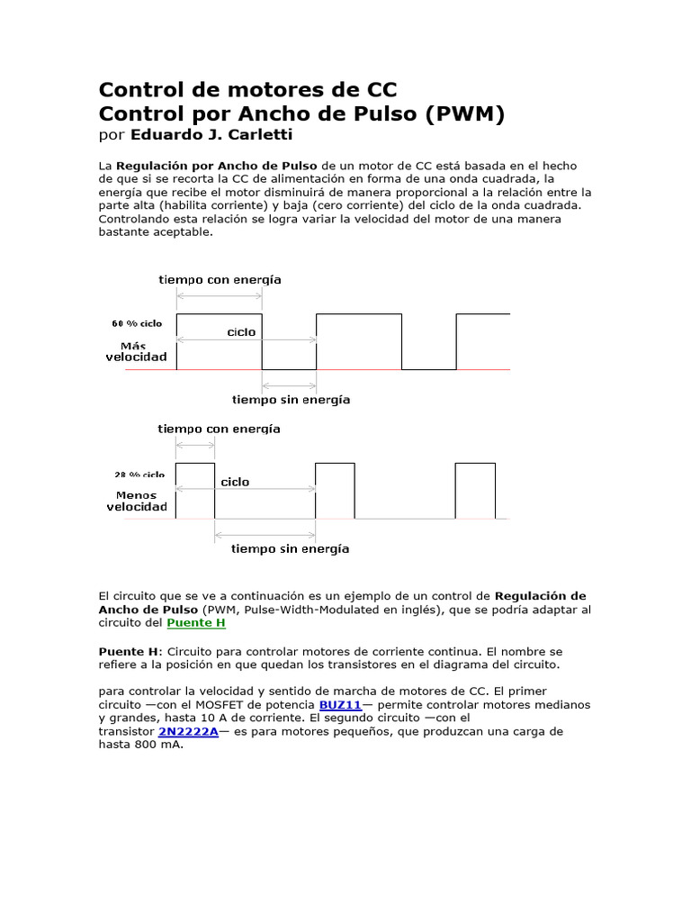 Control de Motores de CC | PDF | Ciencia y matemáticas