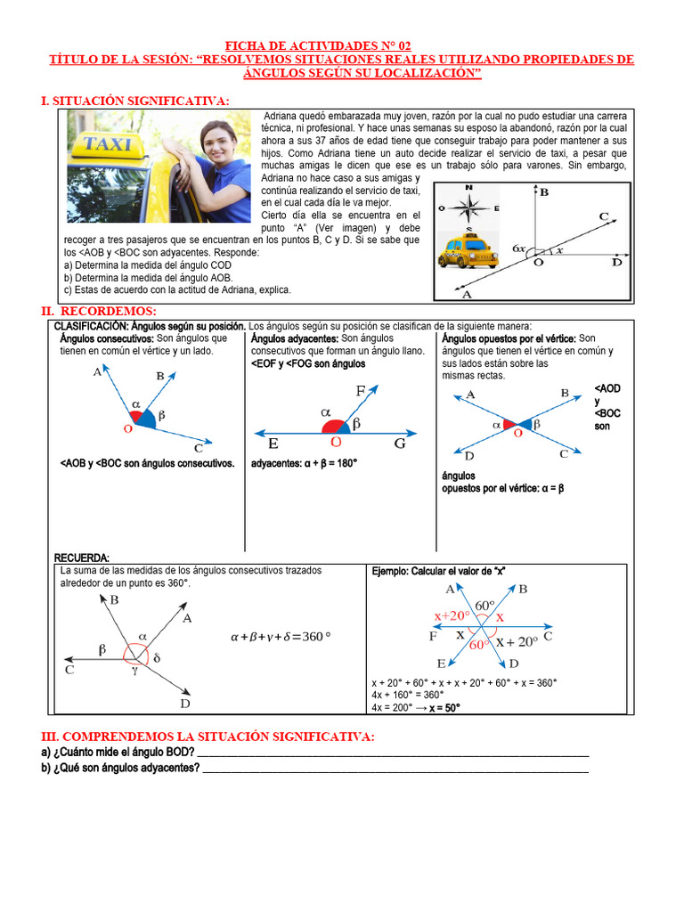 Ficha de Act. Sesión 2 Segundo (1) | PDF
