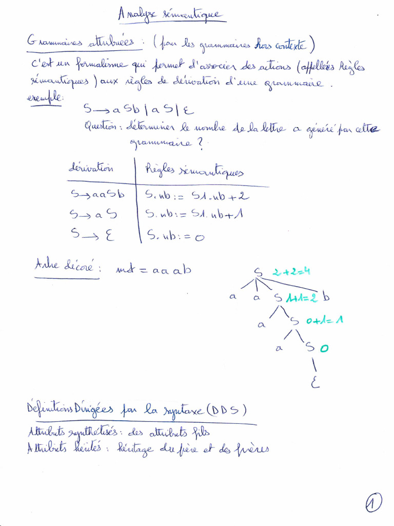 Cours Analyse Sémantique | PDF