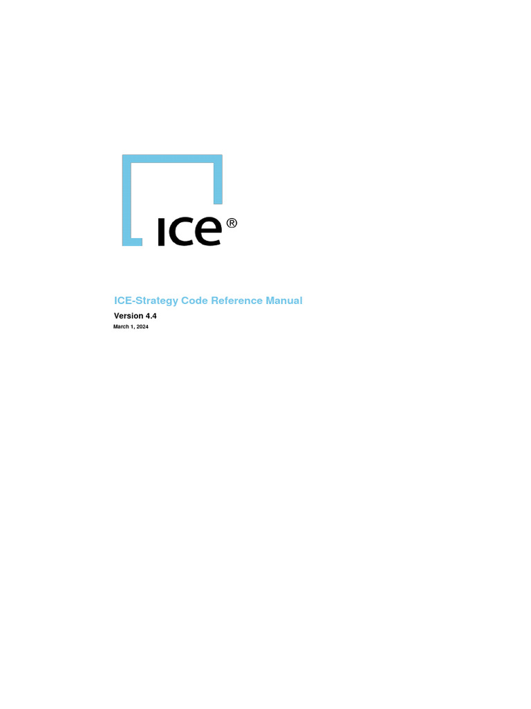 ICE Strategy Code Reference Manual | PDF | Option (Finance) | Hedge ...