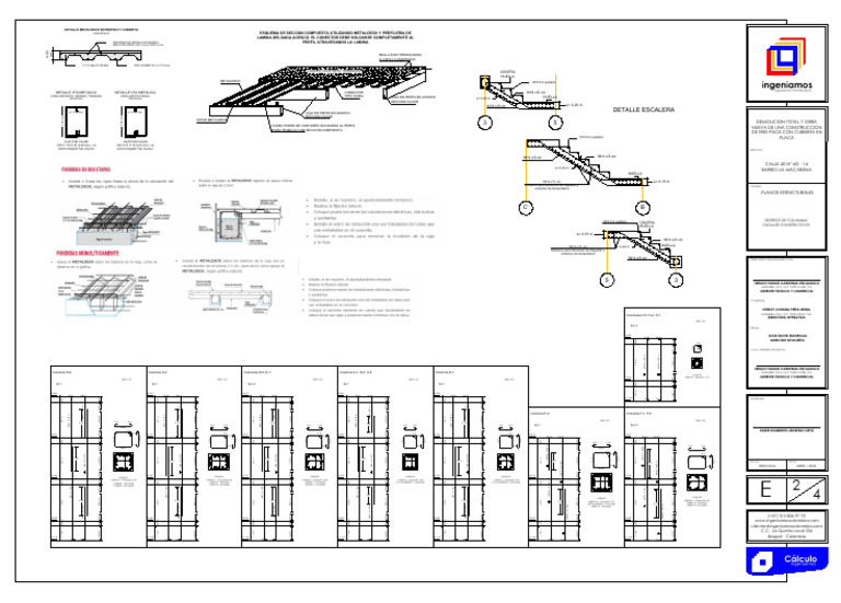 PLANO E02 DE 05 | Descargar gratis PDF | Ingeniero civil