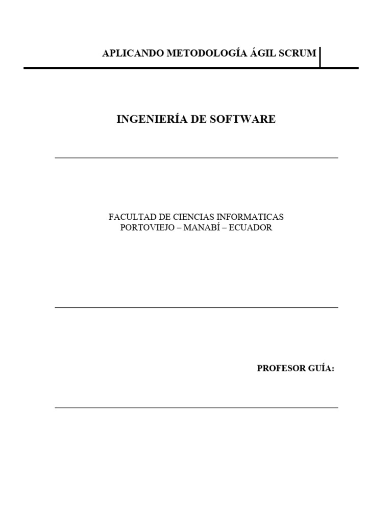 PRACTICA-SCRUM | PDF | Scrum (desarrollo de software) | Bases de datos