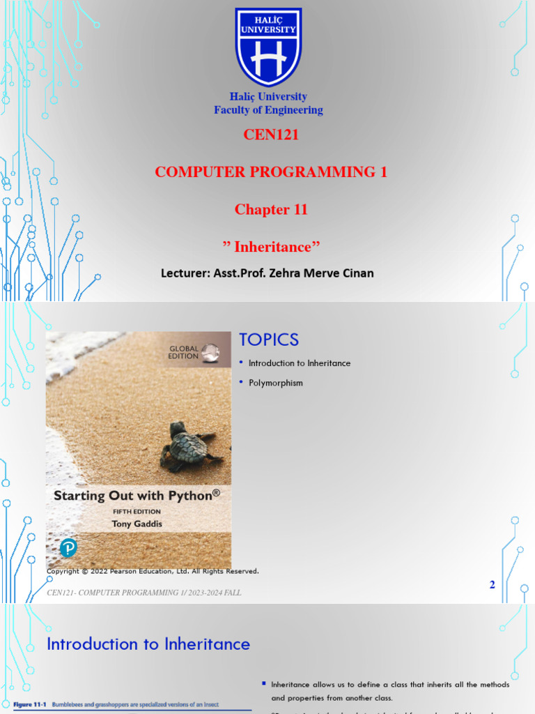 Week11 Chapter 11 Inheritance | PDF | Inheritance (Object Oriented Programming) | Class ...