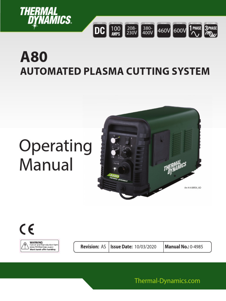 Cutmaster A80 | PDF | Technology & Engineering