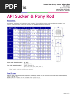Sucker Rod Specifications Overview | PDF | Applied And ...