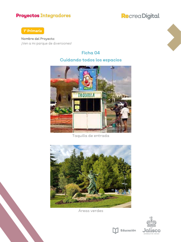 Parque de Diversiones: Espacios y Atracciones | PDF