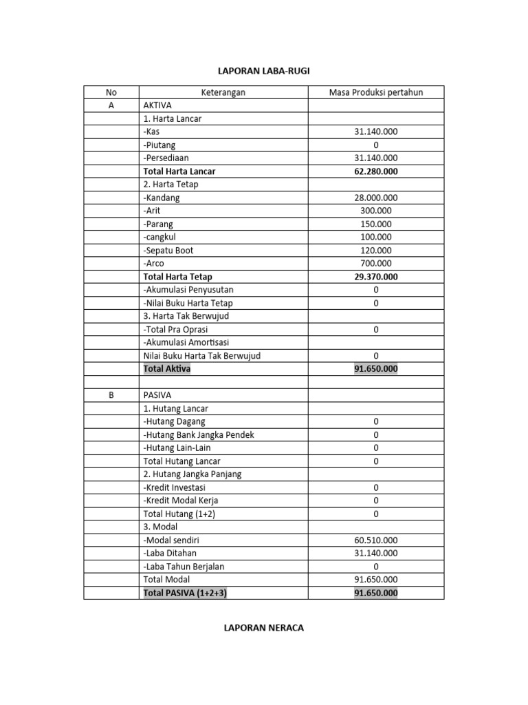 Laporan Laba-Rugi | PDF