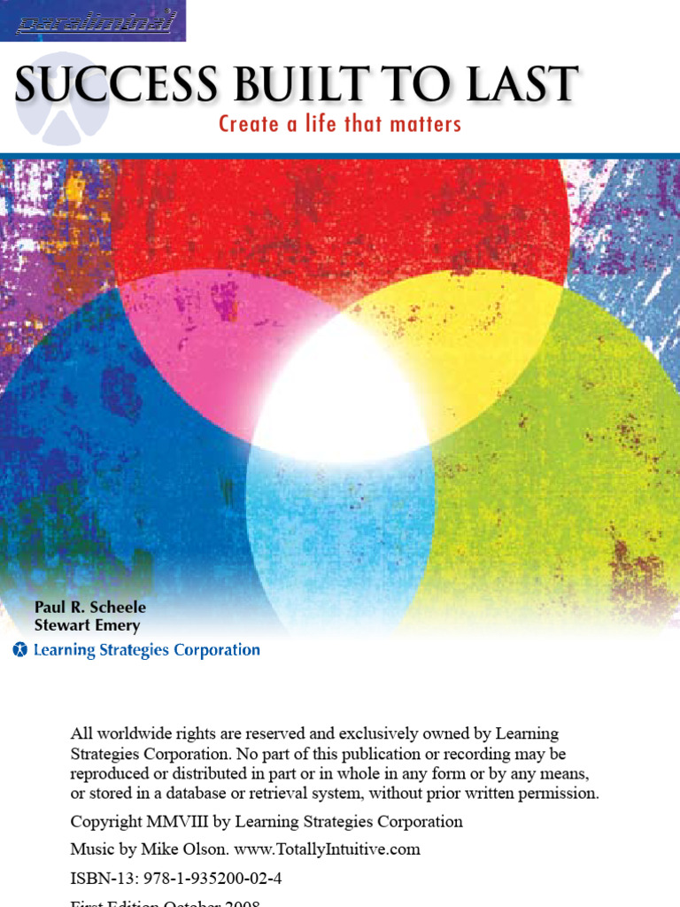 Success Built to Last | PDF | Goal | Sleep