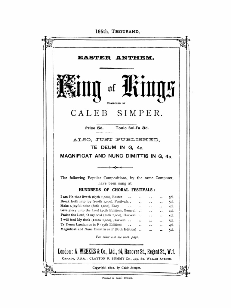 King of Kings | PDF