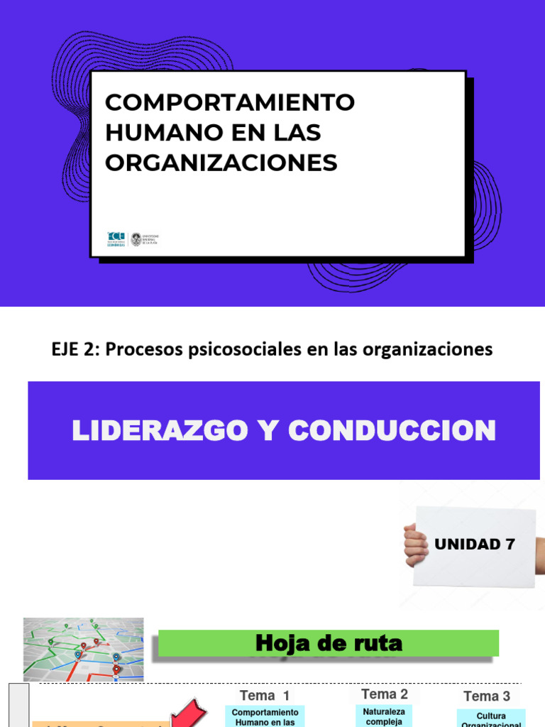 Clase Unidad 7 - Liderazgo y Conduccion | PDF | Liderazgo | Aprendizaje