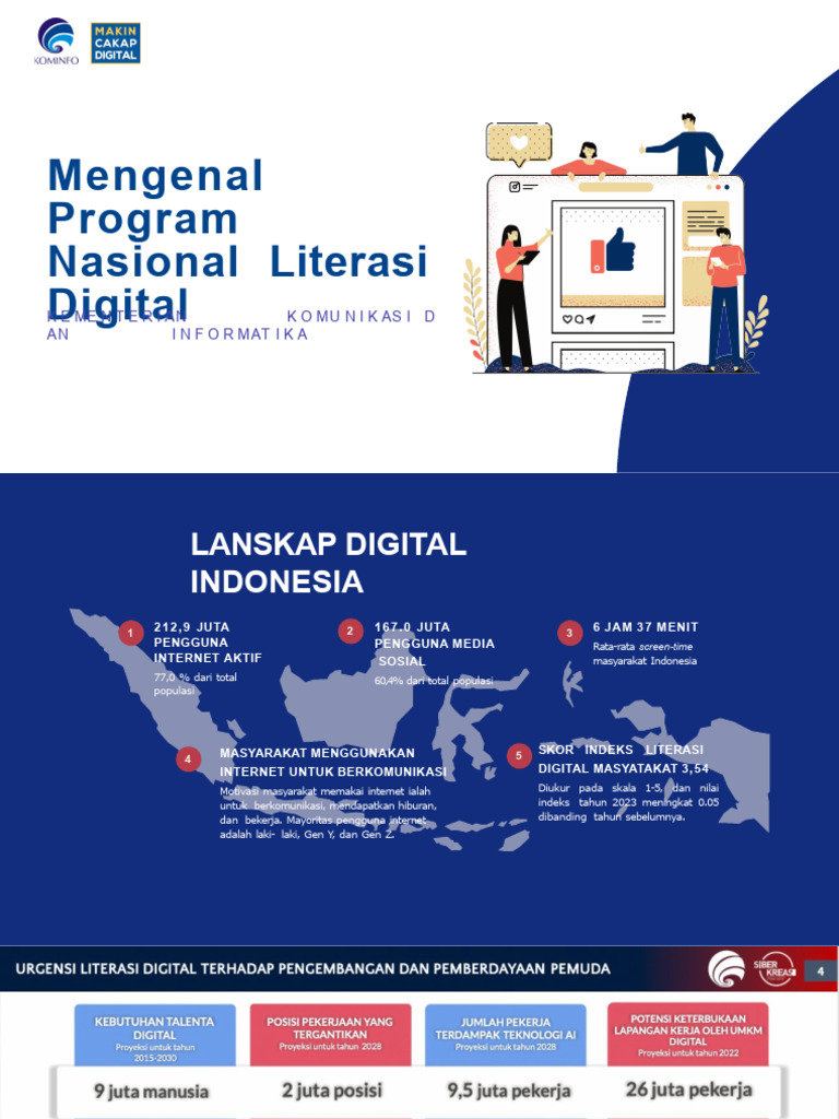 Rev - 2023 - Paparan Program Nasional Literasi Digital | PDF
