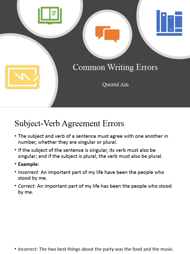 Common Writing Errors | PDF | Pronoun | Comma