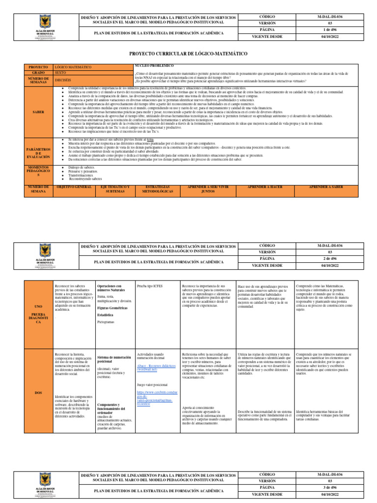 Plan de Estudios Vr3 2024 | PDF | Plan de estudios | Aprendizaje