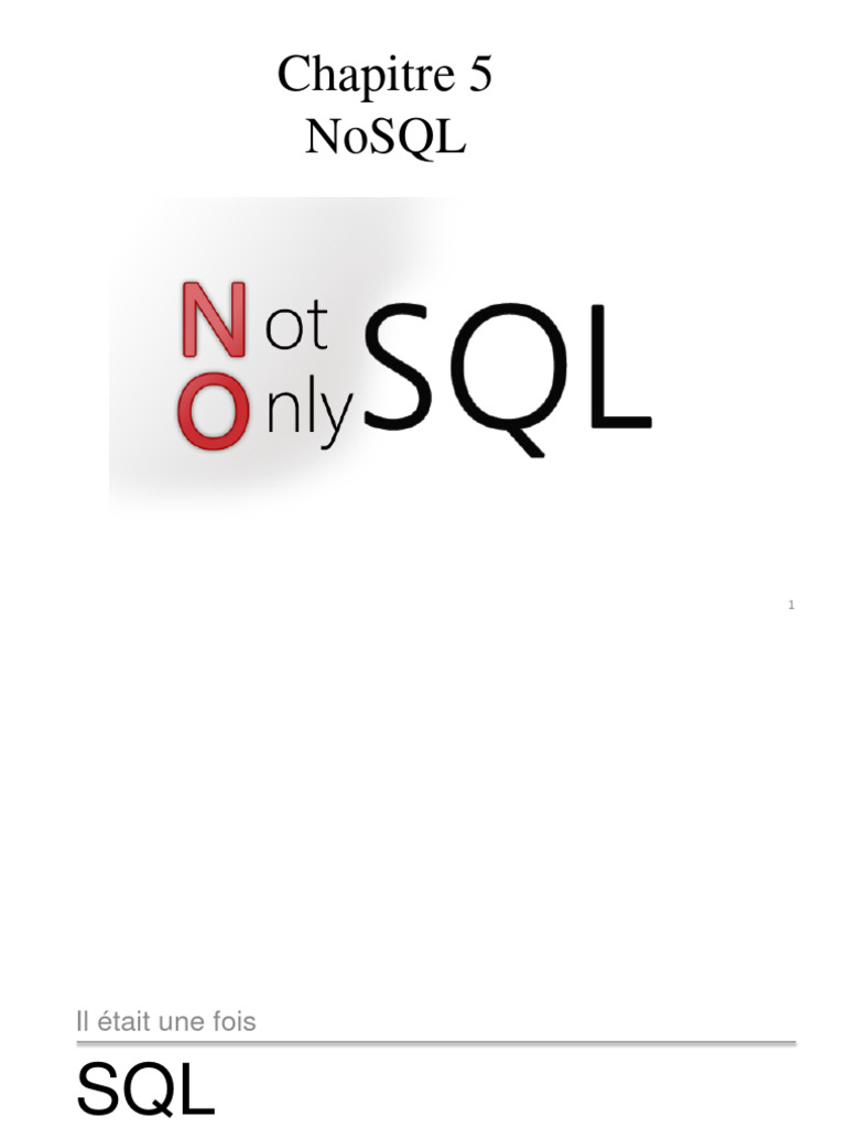 Chap5 NoSQL | PDF | Acide | Bases de données