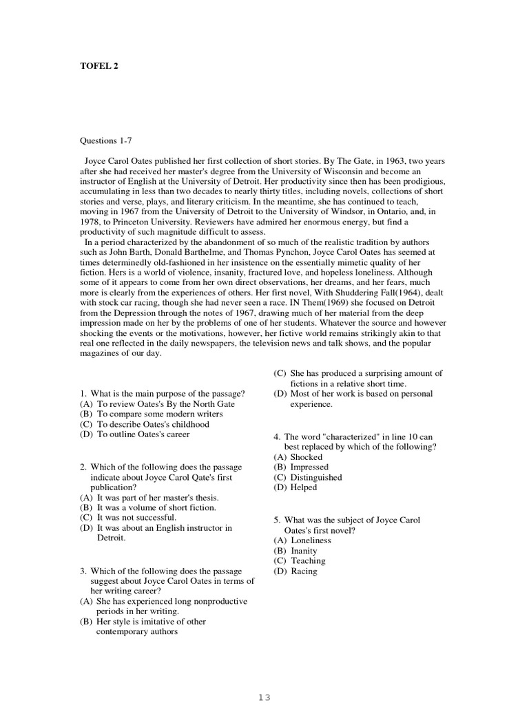 TOEFL Reading Practice (Test 2) | Download Free PDF | Weather ...